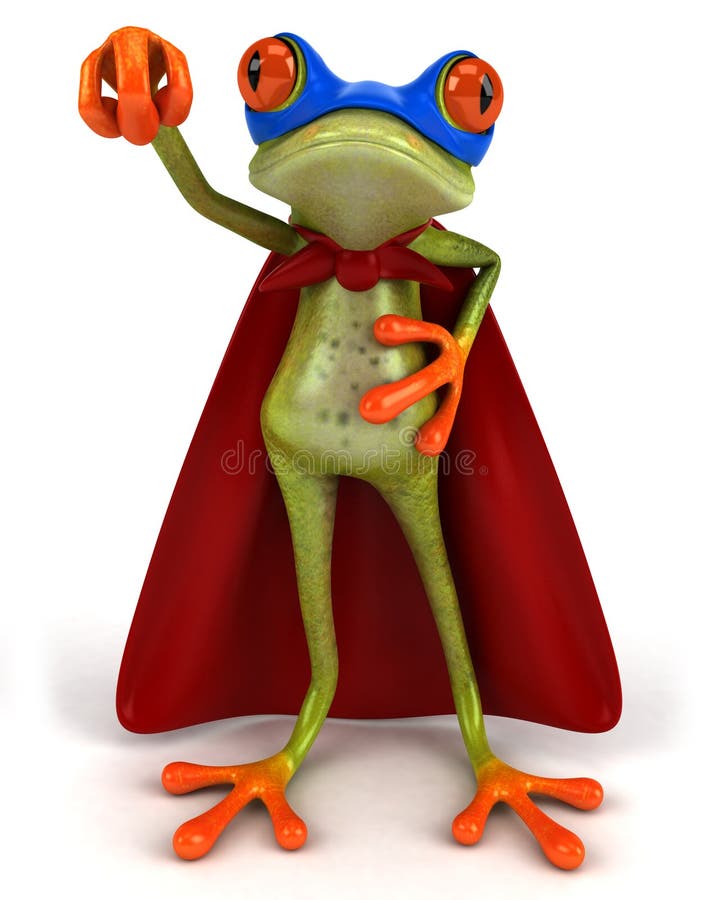 Frog superman stock vector. Illustration of environment - 26819091