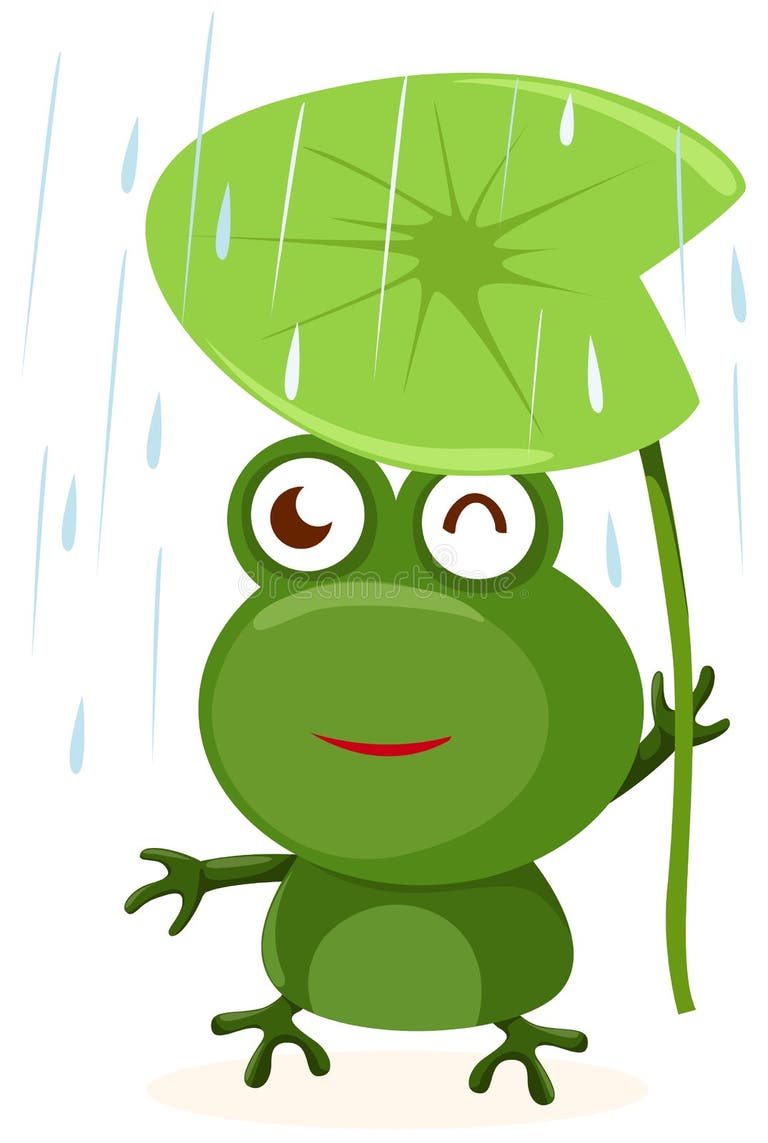 Frog Rain Cartoon Stock Illustrations – 1,290 Frog Rain Cartoon Stock ...