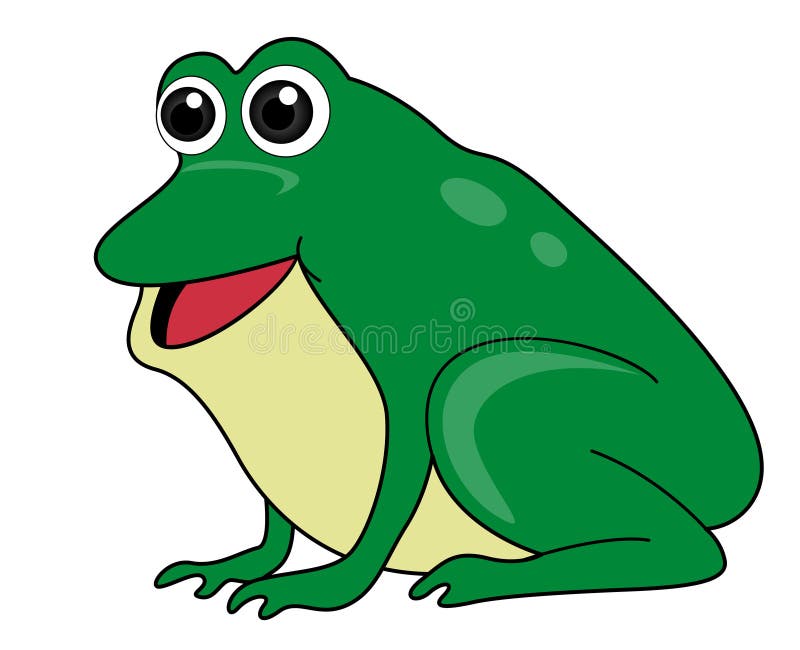 Frog flashcard stock vector. Illustration of background - 46451833