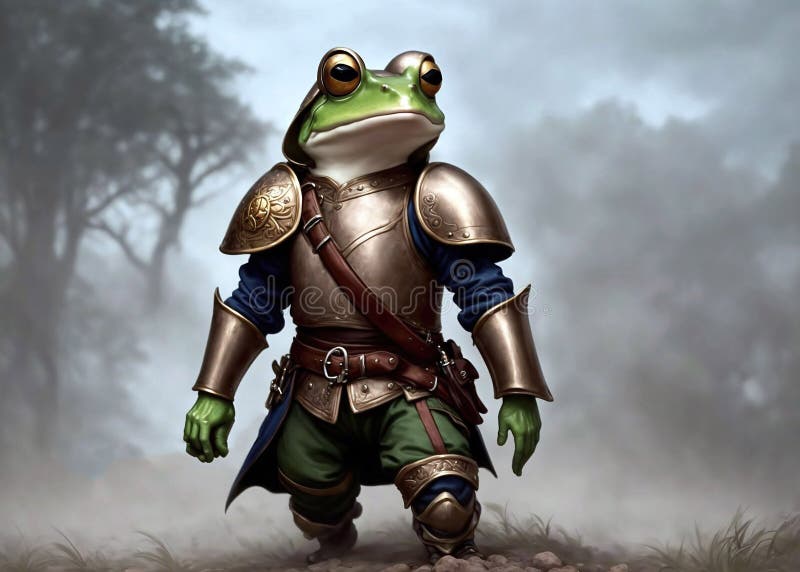 Frog Adventurer Created with Generative AI Stock Image - Image of ...