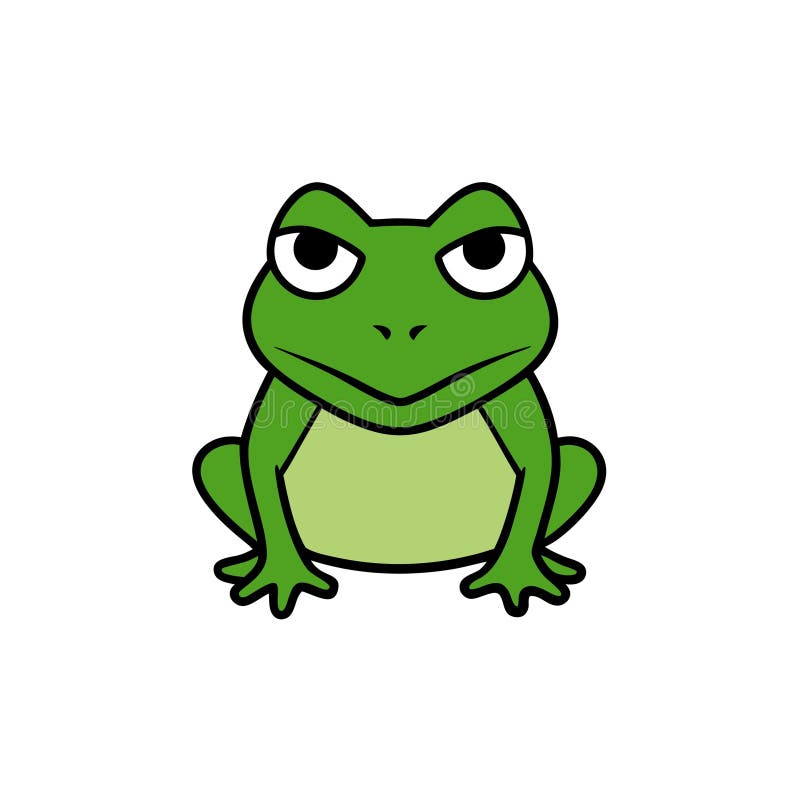 Frog angry icon vector stock vector. Illustration of reptile - 326617252