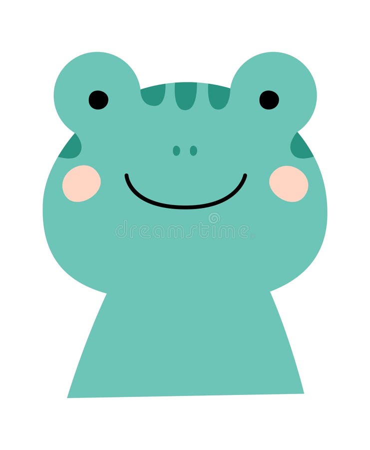 Frog Animal Head stock vector. Illustration of bear - 276020170