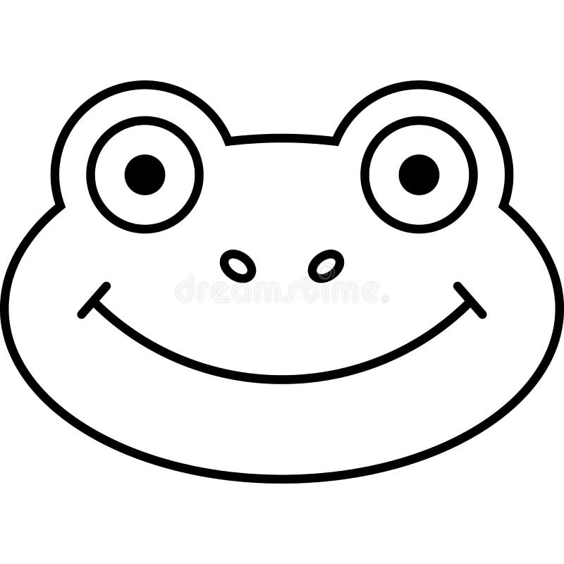 Frog Animal Outline Icon Vector Stock Vector - Illustration of ...