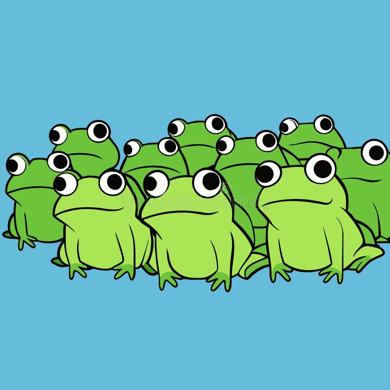 Frog army vector stock vector. Illustration of froggy - 320434079