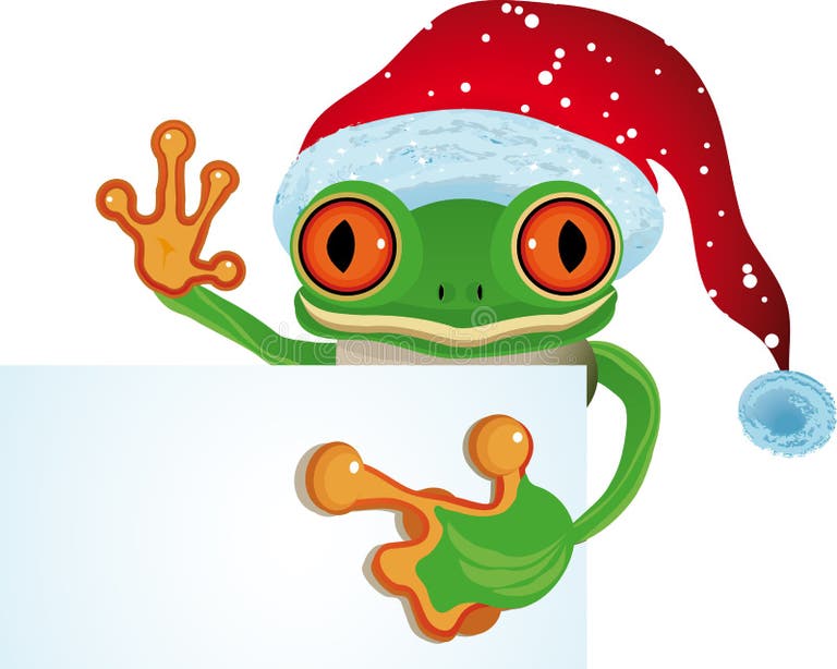 Frog Santa Hat Stock Illustrations – 377 Frog Santa Hat Stock ...
