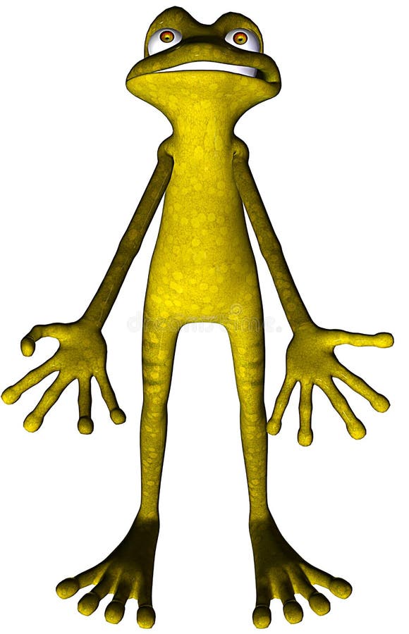 Frog ask for help stock illustration. Illustration of animal - 14971836