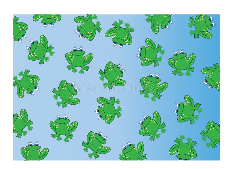 Frog background stock vector. Illustration of toad, vector - 7633097