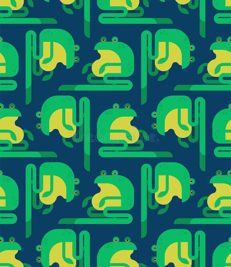 Frog Cartoon Isolated. Green Toad Vector Illustration Stock Vector ...