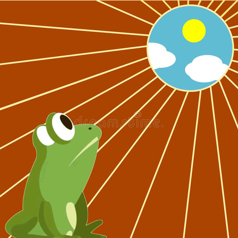 Frog in Deep Well Vector Graphics Stock Illustration - Illustration of ...