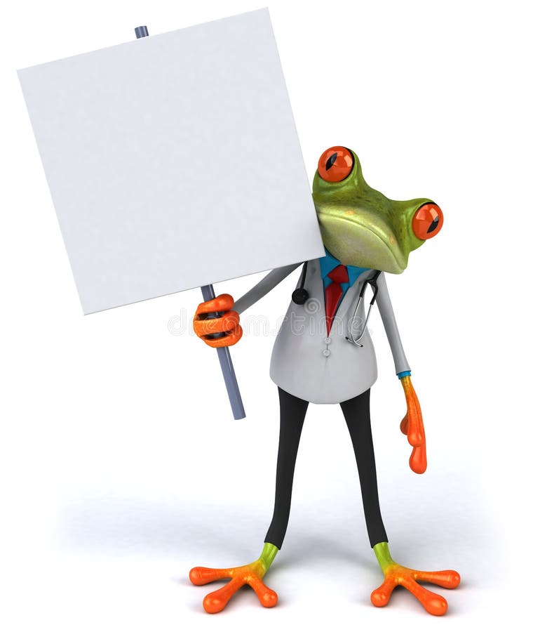 Frog doctor stock illustration. Illustration of sticky - 21421036