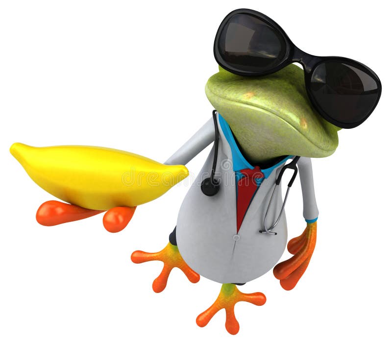 Frog Doctor - 3D Illustration Stock Illustration - Illustration of care ...