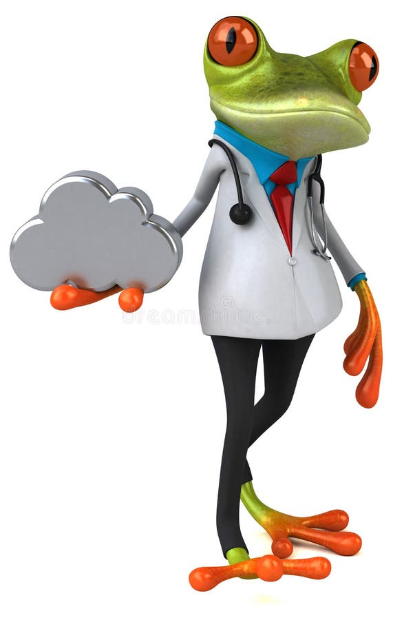Frog Doctor - 3D Illustration Stock Illustration - Illustration of ...