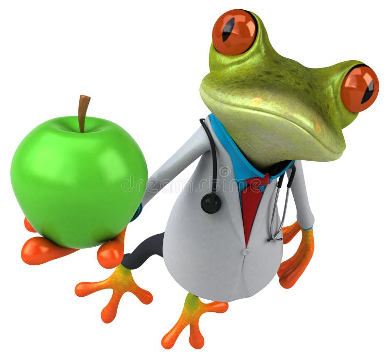Frog Doctor - 3D Illustration Stock Illustration - Illustration of ...
