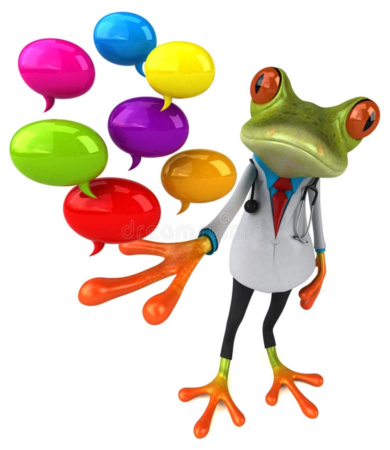 Frog Doctor - 3D Illustration Stock Illustration - Illustration of ...