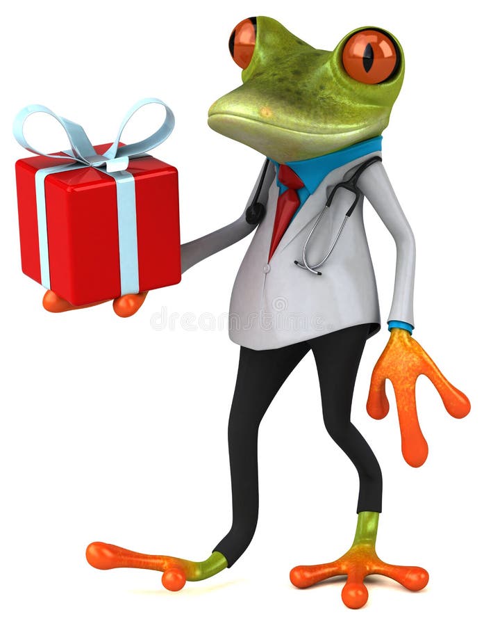 Frog Doctor - 3D Illustration Stock Illustration - Illustration of care ...