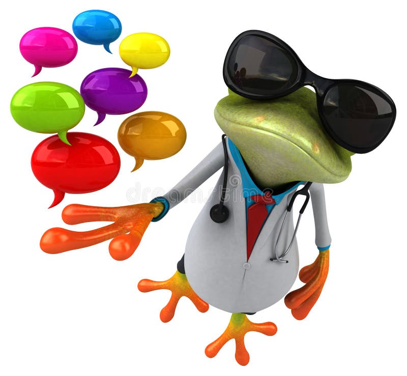 Frog Doctor - 3D Illustration Stock Illustration - Illustration of ...
