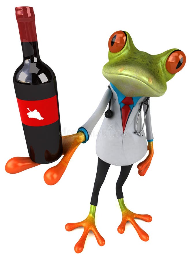 Frog Doctor - 3D Illustration Stock Illustration - Illustration of ...