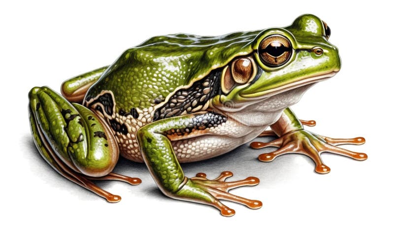 Frog Drawing Wallpaper stock illustration. Illustration of frog - 378324800