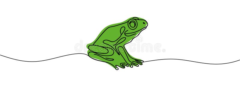 Frog Continuous Line Stock Illustrations – 105 Frog Continuous Line ...