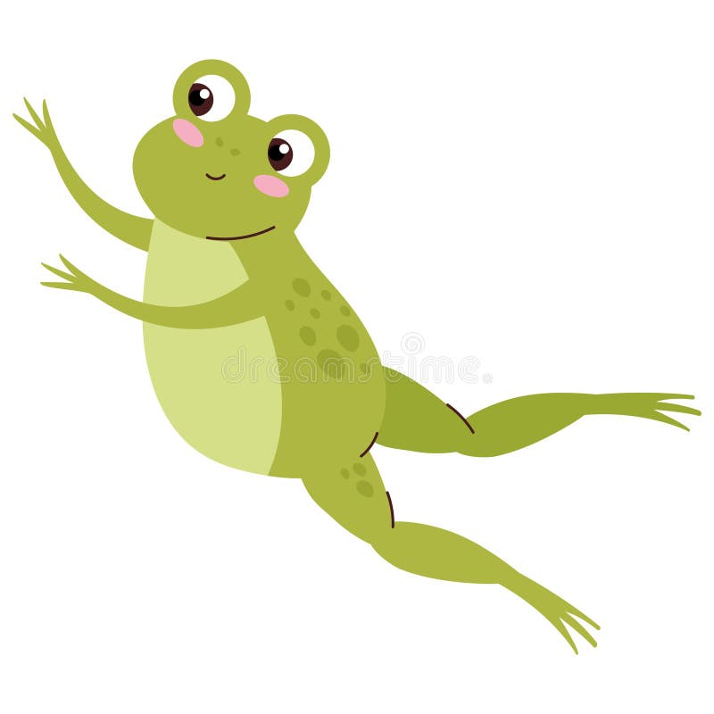 Frog eating fly jumping stock vector. Illustration of amphibian - 292997715