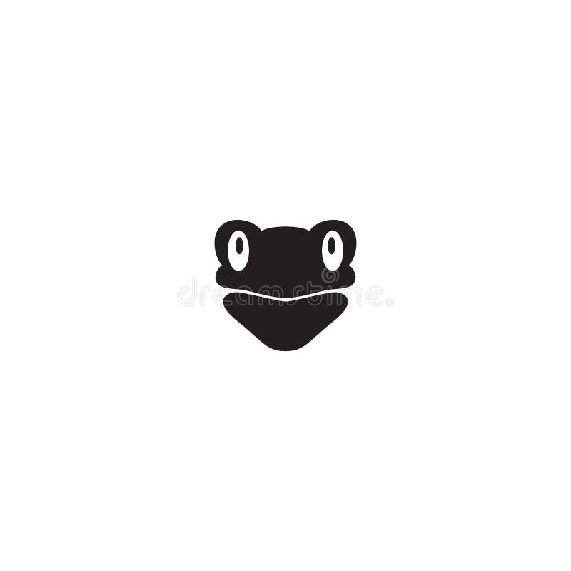 Frog Face Vector Illustration for an Icon,symbol or Logo Stock Vector ...