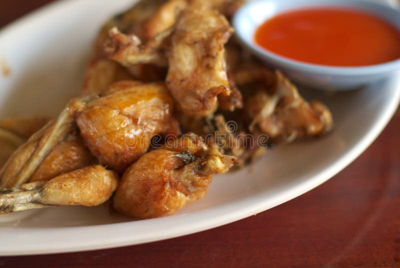 Frog fried stock photo. Image of meat, closeup, gourmet - 34993884