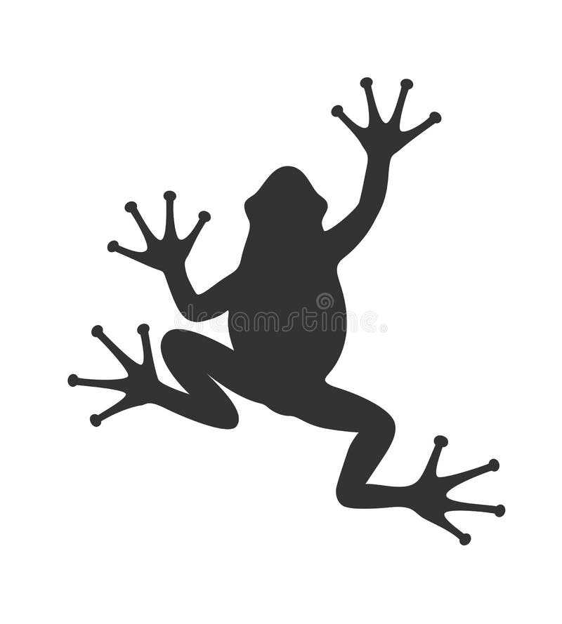 Frog Graphic Icon Isolated on White Background Stock Vector ...