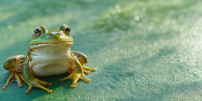 Frog on Green Surface stock image. Image of frog, wildlife - 388049597