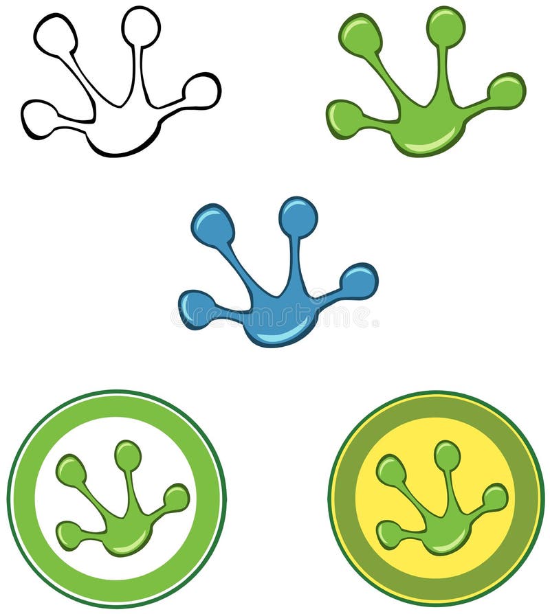 Frog Hand Collection stock vector. Illustration of animal - 31620959