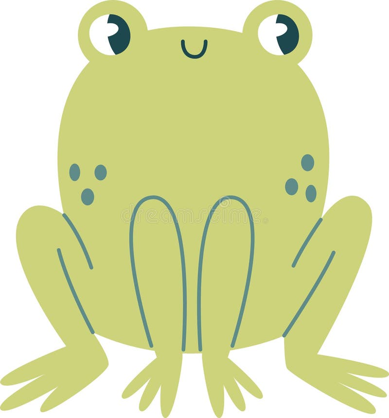 Frog Hand Drawn stock vector. Illustration of cartoon - 325383756