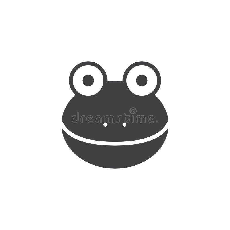 Frog head icon vector stock vector. Illustration of pictogram - 106572682