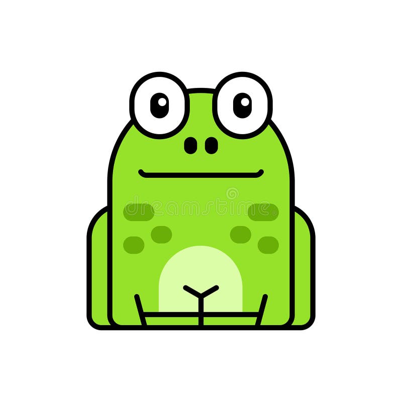 Frog icon stock vector. Illustration of symbol, white - 247443402