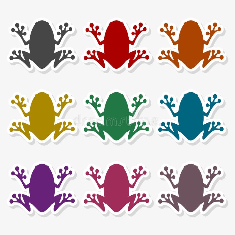Frog Icon Logo - Illustration Stock Vector - Illustration of amphibian ...
