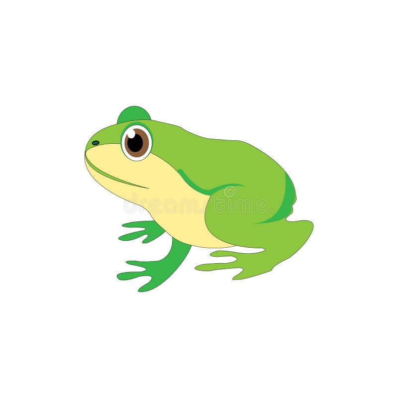 Frog icon logo vector stock illustration. Illustration of silhouette ...