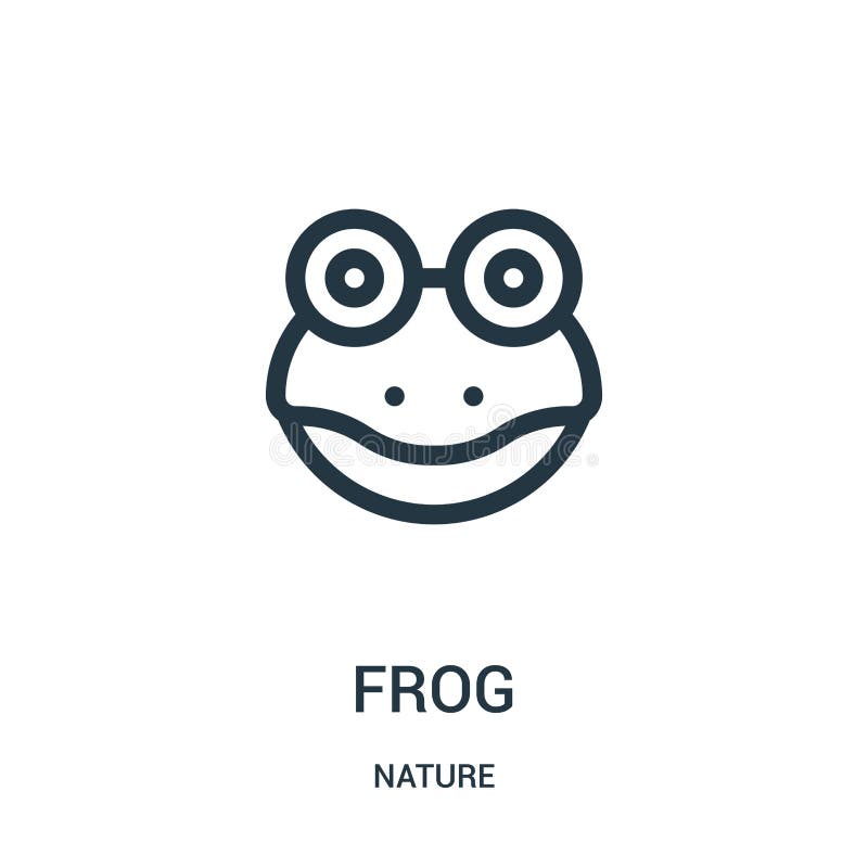 Frog Icon Vector from Nature Collection. Thin Line Frog Outline Icon ...
