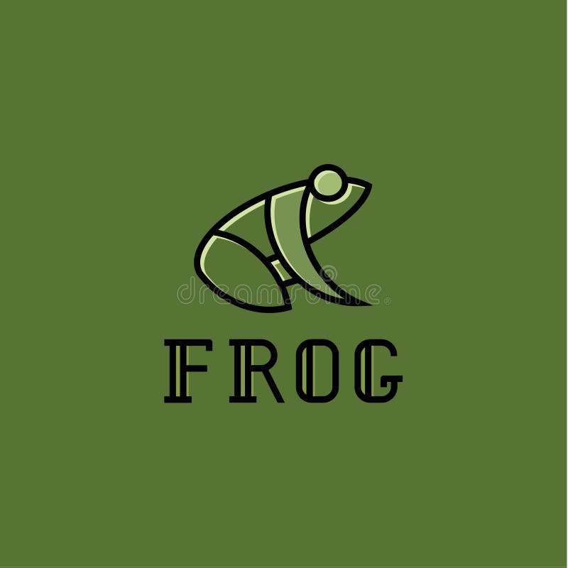 Frog Illustration Logos Sign Mark Vector Trend Stock Vector ...