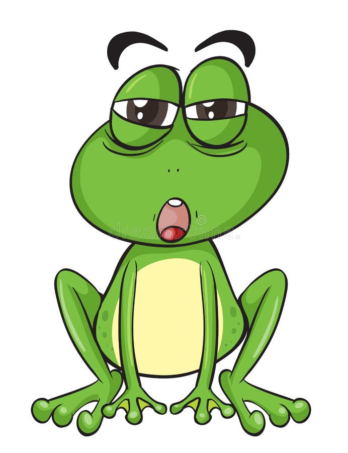 Sleeping Frog Cartoon
