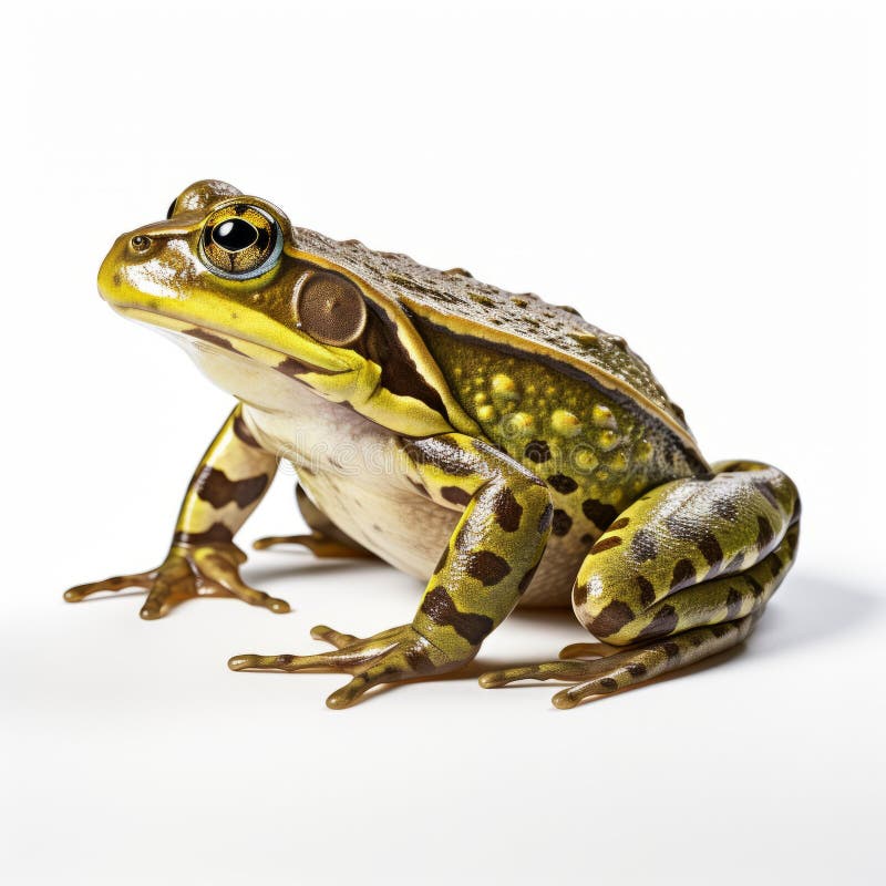 Frog Isolated on White Background Stock Photo - Illustration of ...