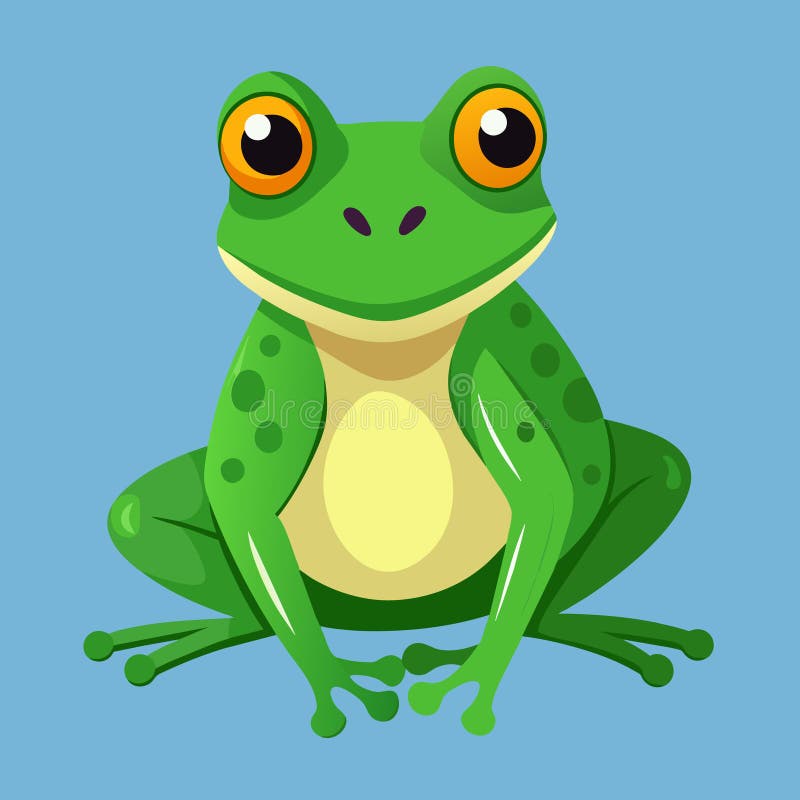 Frog Jumping Icon. Sequences or Footage for Motion Design. Cartoon Toad ...