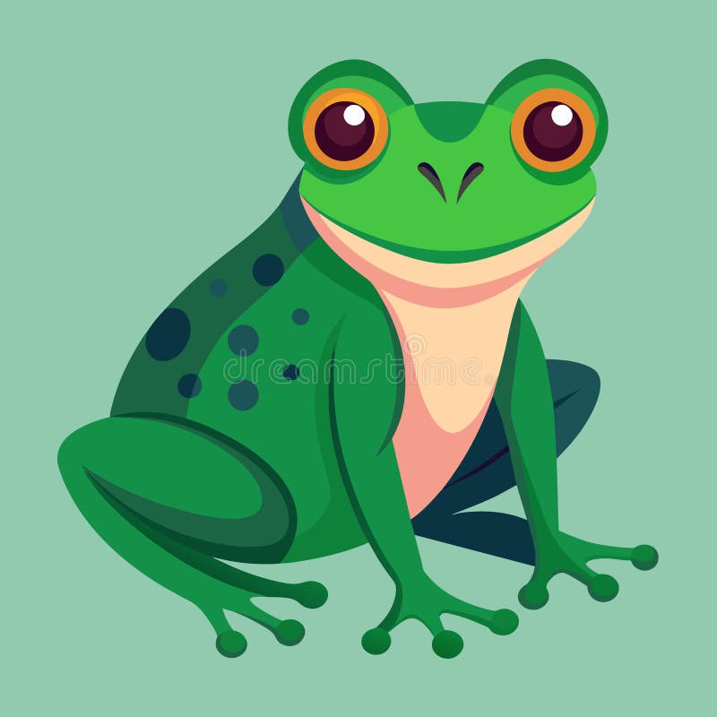 Frog Jumping Icon. Sequences or Footage for Motion Design. Cartoon Toad ...