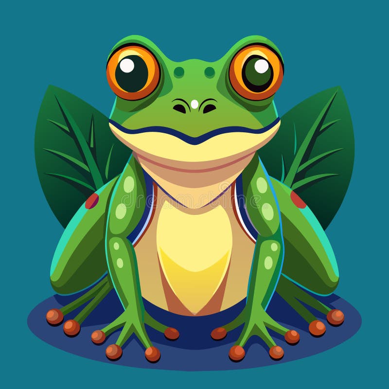 Frog Jumping Icon. Sequences or Footage for Motion Design. Cartoon Toad ...