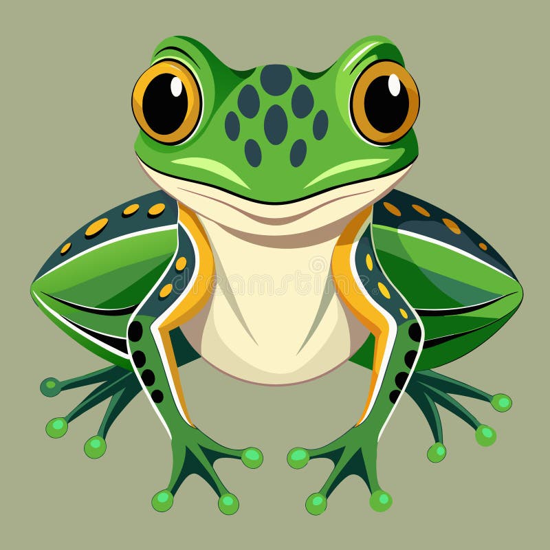 Frog Jumping Icon. Sequences or Footage for Motion Design. Cartoon Toad ...