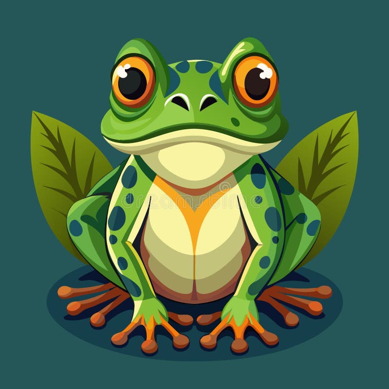 Frog Jumping Icon. Sequences or Footage for Motion Design. Cartoon Toad ...