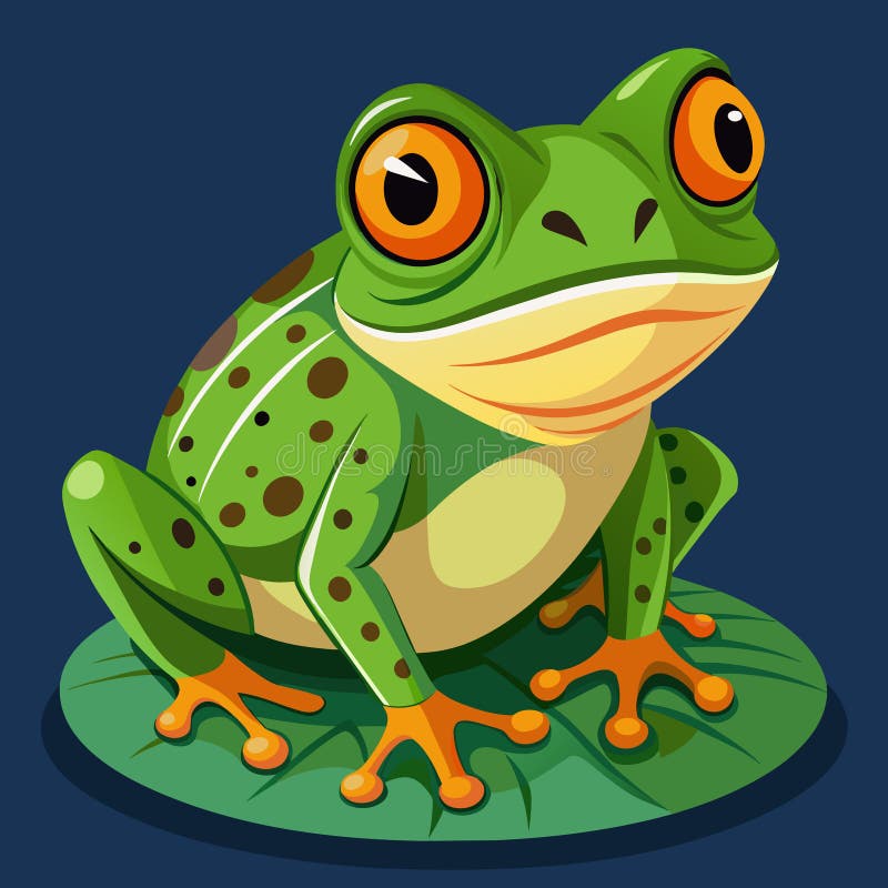 Frog Jumping Icon. Sequences or Footage for Motion Design. Cartoon Toad ...