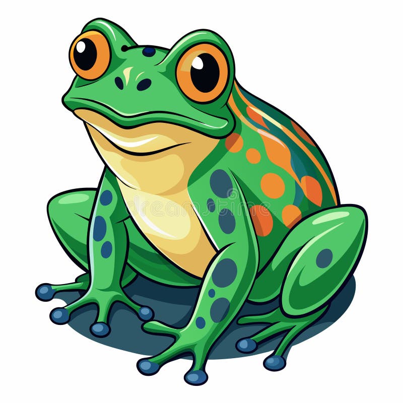 Frog Jumping Icon. Sequences or Footage for Motion Design. Cartoon Toad ...