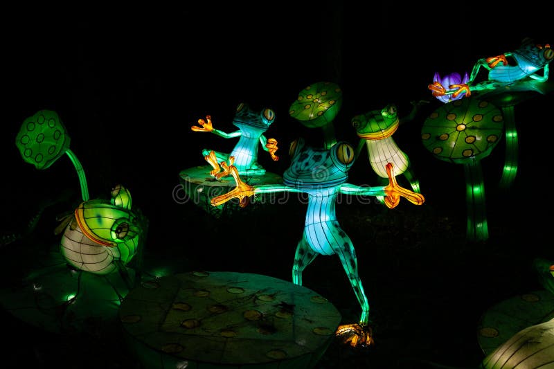 Frog lantern editorial image. Image of lanterns, colored - 167429205