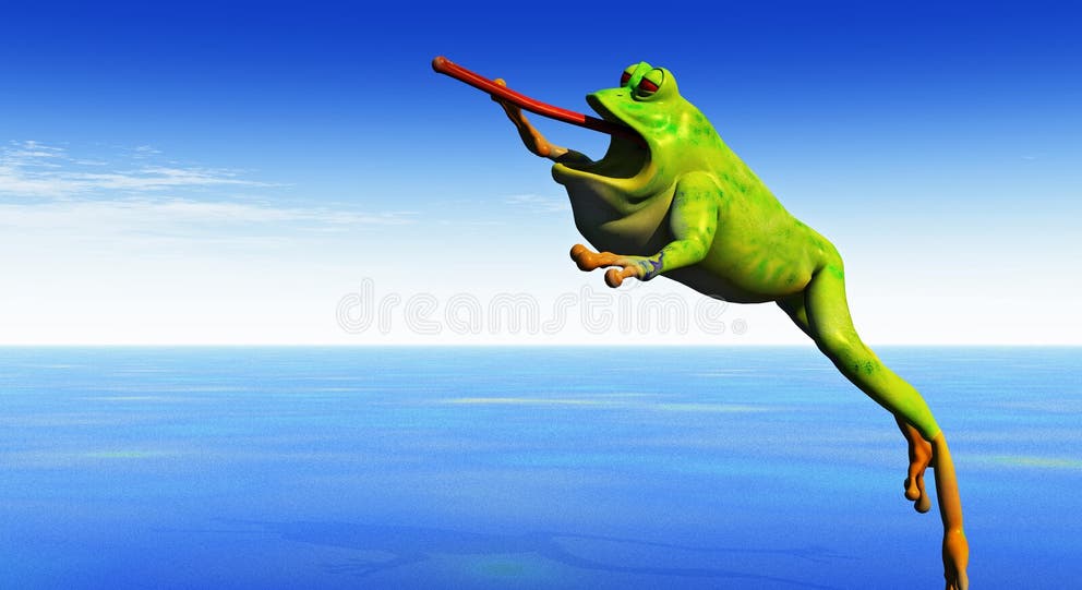 Frog leaps stock illustration. Illustration of stretch - 2907561