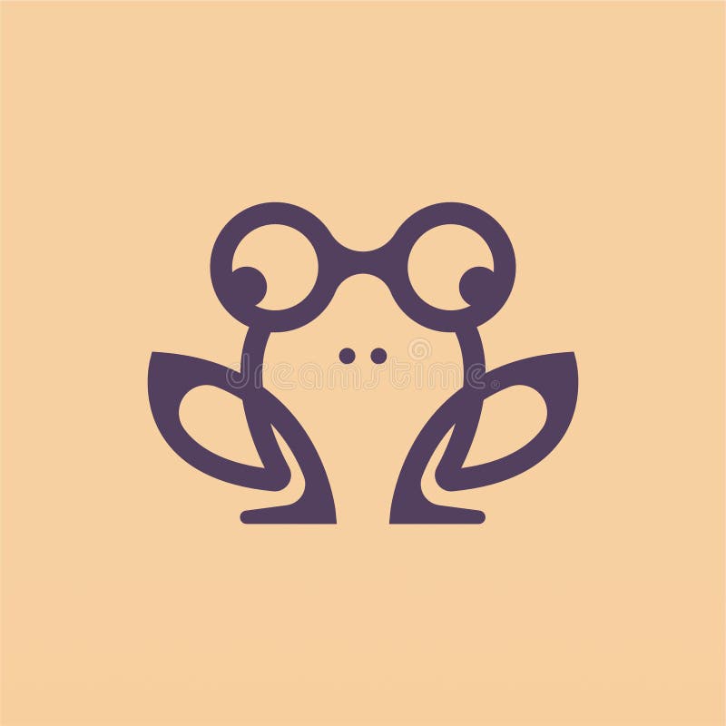 Frog Logo Design Concept. Simple Frog Silhouette Logo Template Stock ...