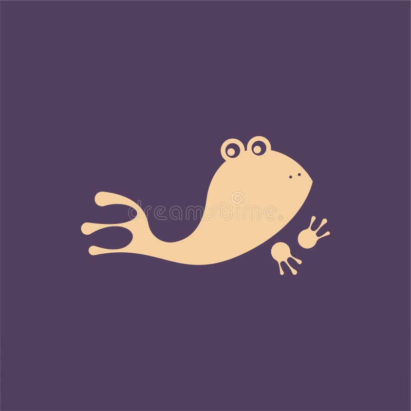 Frog Logo Design Concept. Simple Frog Silhouette Logo Template Stock ...