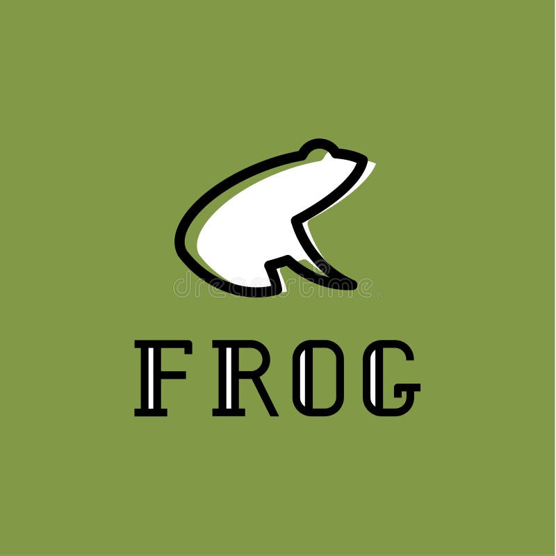 Frog Logo Illustration Sign Mark Vector Trend Stock Vector ...